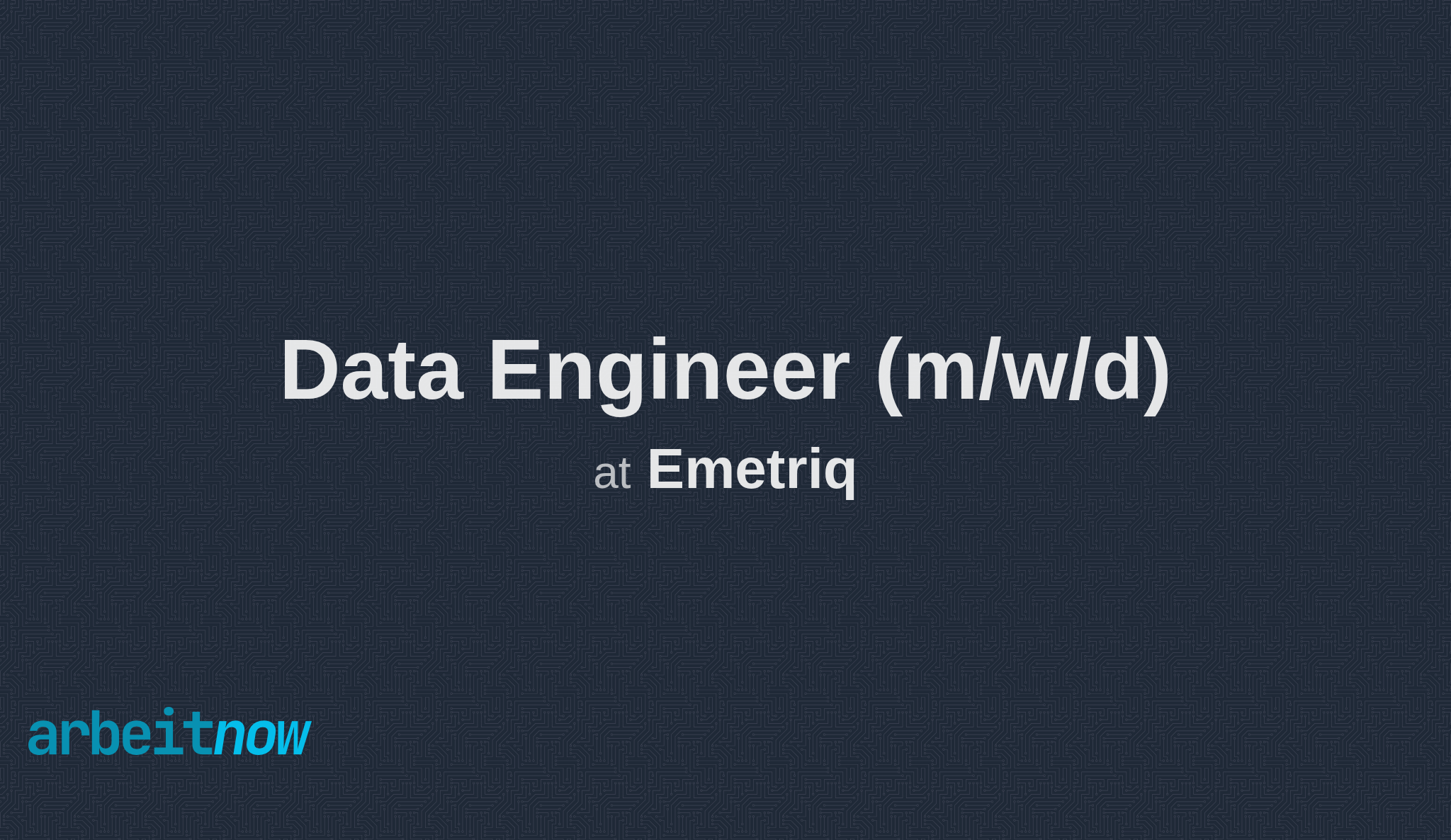 Data Engineer (m/w/d) job at Emetriq in Hamburg